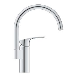 GROHE EUROSMART SINGLE-LEVER SINK MIXER, HIGH SPOUT | CHROME 1/2 IN ...