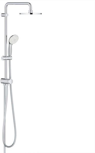 GROHE TEMPESTA SYSTEM 200, SHOWER SYSTEM WITH DIVERTER 2 SPRAY | CHROME ...
